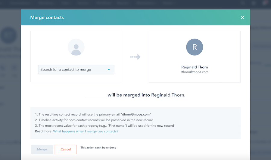 How To Merge Duplicate Contact Records In Hubspot